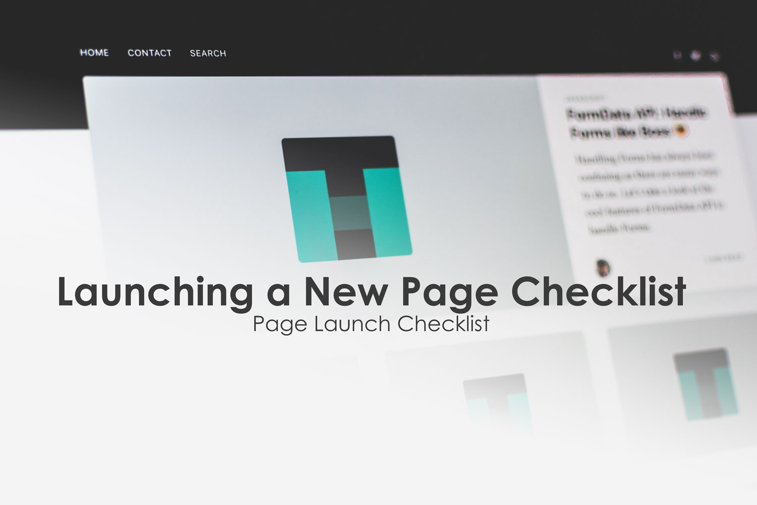 Launching a New Web Page Checklist | Page Launch Checklist